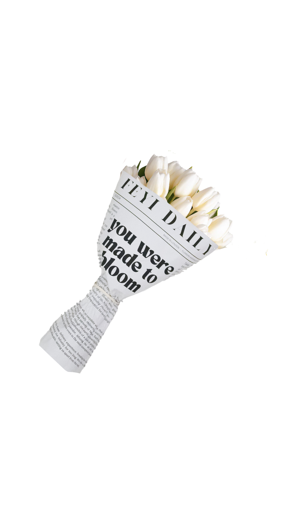 Newspaper Tulips | feYi Flowers